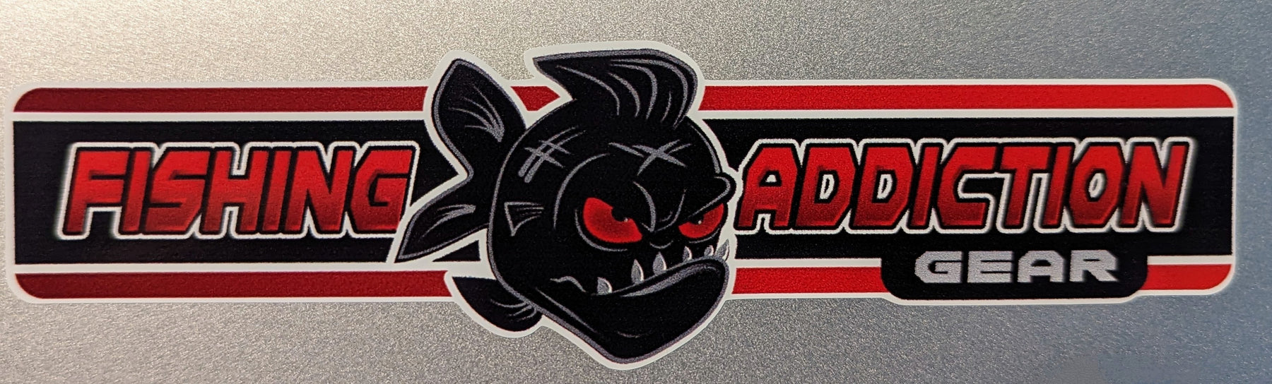 Horizontal Logo Decal – Fishing Addiction Gear