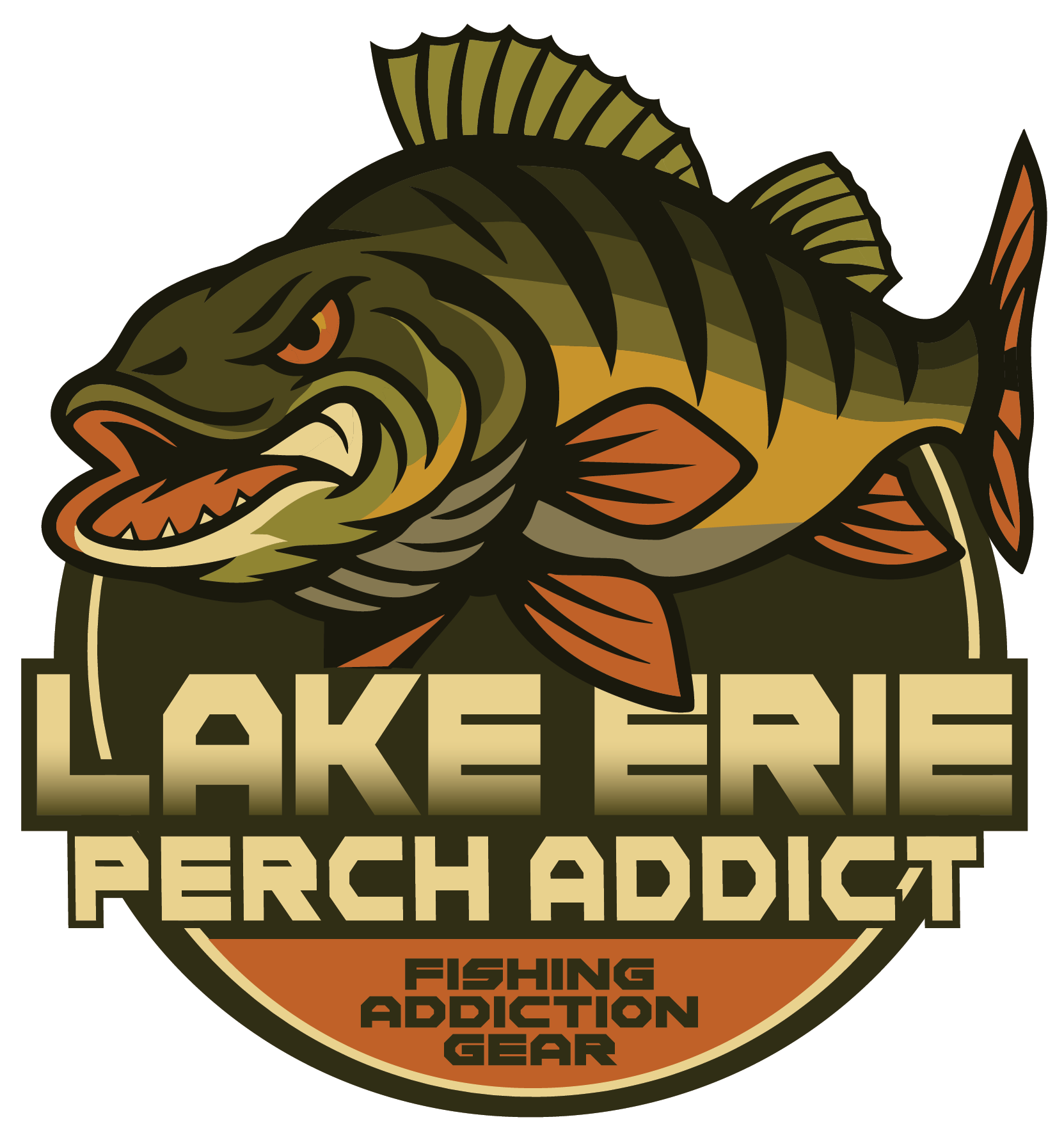 Lake Erie Perch Addict Decal – Fishing Addiction Gear